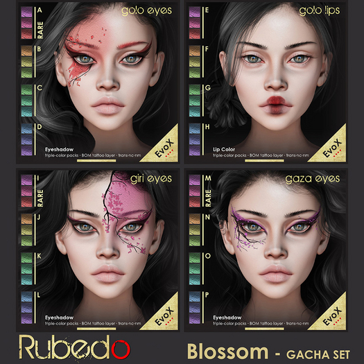 Second Life Marketplace - L Giri eyes - Blossom - Rubedo
